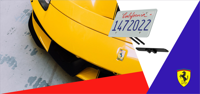 STO N SHO Quick Release Front License Plate For Ferrari – stonsho